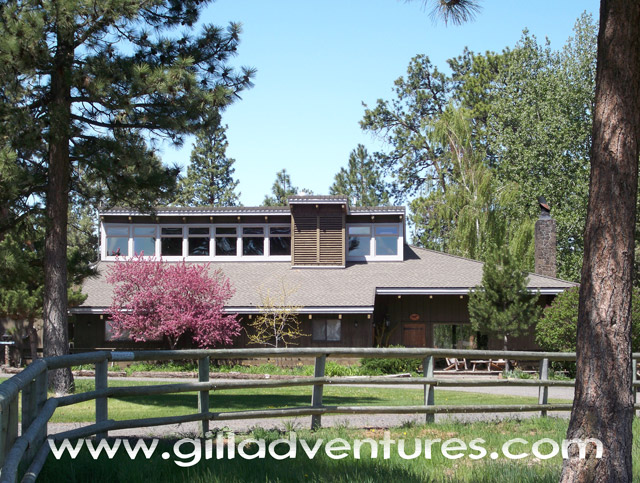 Rock Springs Guest Ranch lodge in spring